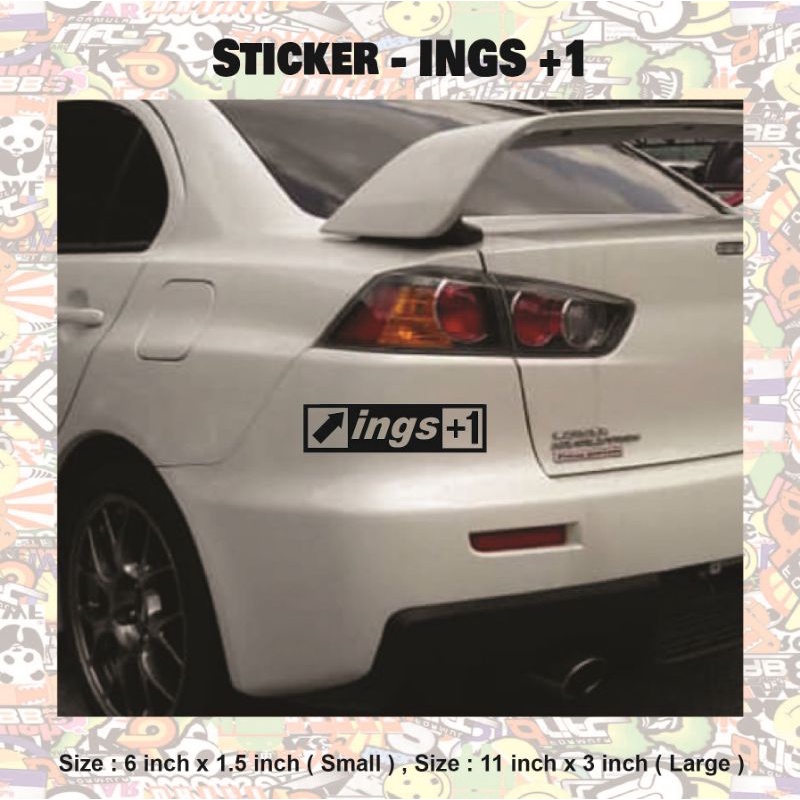 STICKER - INGS + 1 (1 PC) | Shopee Malaysia