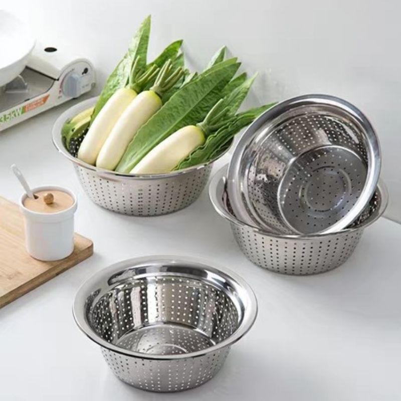 Stainless Steel Food Strainer /Colanders Food /20cm/24cm/28cm/32cm/36cm ...