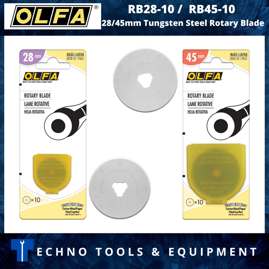 OLFA Cutter Replacement 28mm RB28-10 / 45mm RB45-10 | Shopee Malaysia
