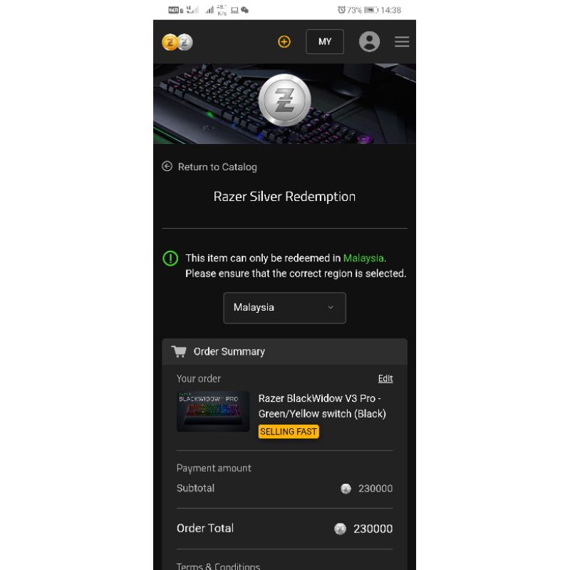 Razer blackwidow v3 pro voucher code | Shopee Malaysia