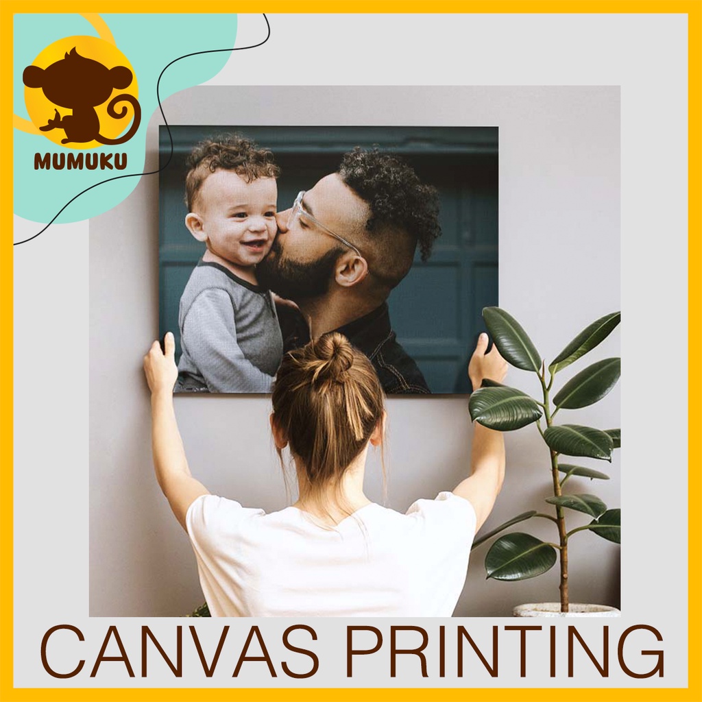Canvas Photo Personalised canvas print 📌frame included gambar canvas ...