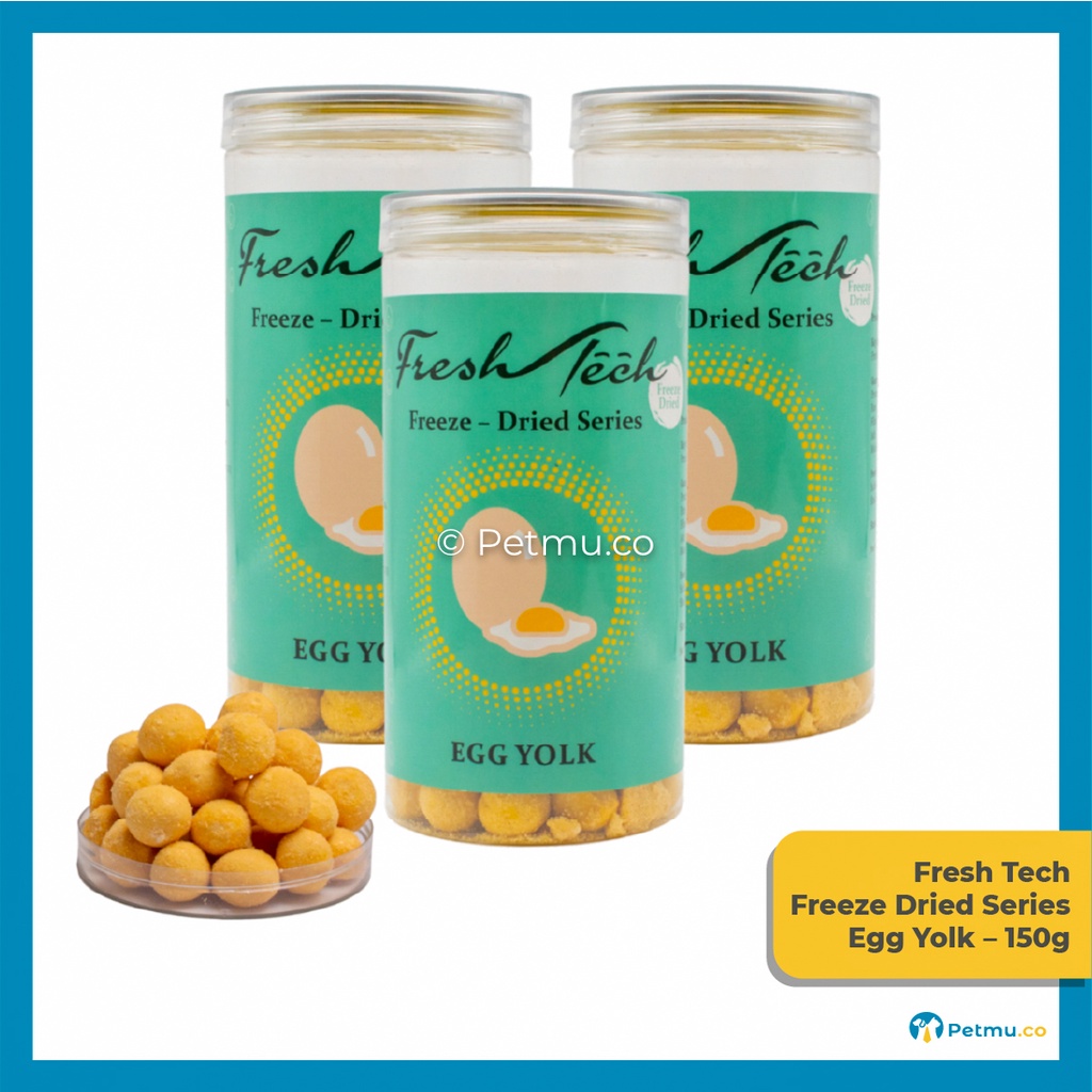 Fresh Tech Freeze-Dried Series Dog Treats - Fresh Egg Yolk (150g ...