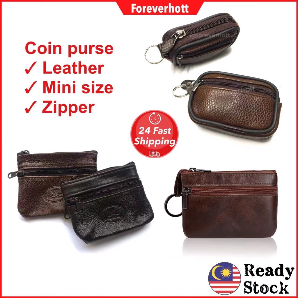 Ready Stock Coin Purse Small Leather Ultra Slim Pouch Card Wallet ...