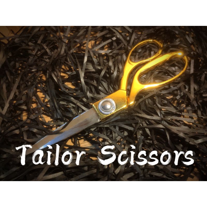 Gold Stainless steel Tailor Scissor for Paper Fabric Cut HandCraft ...