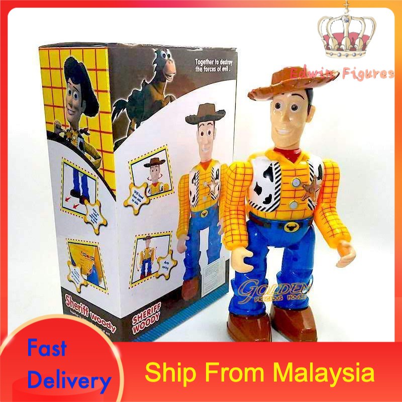 Toystory4 SHERIFF WOODY Buzz lightyear Robot Movable helmet visor toys ...