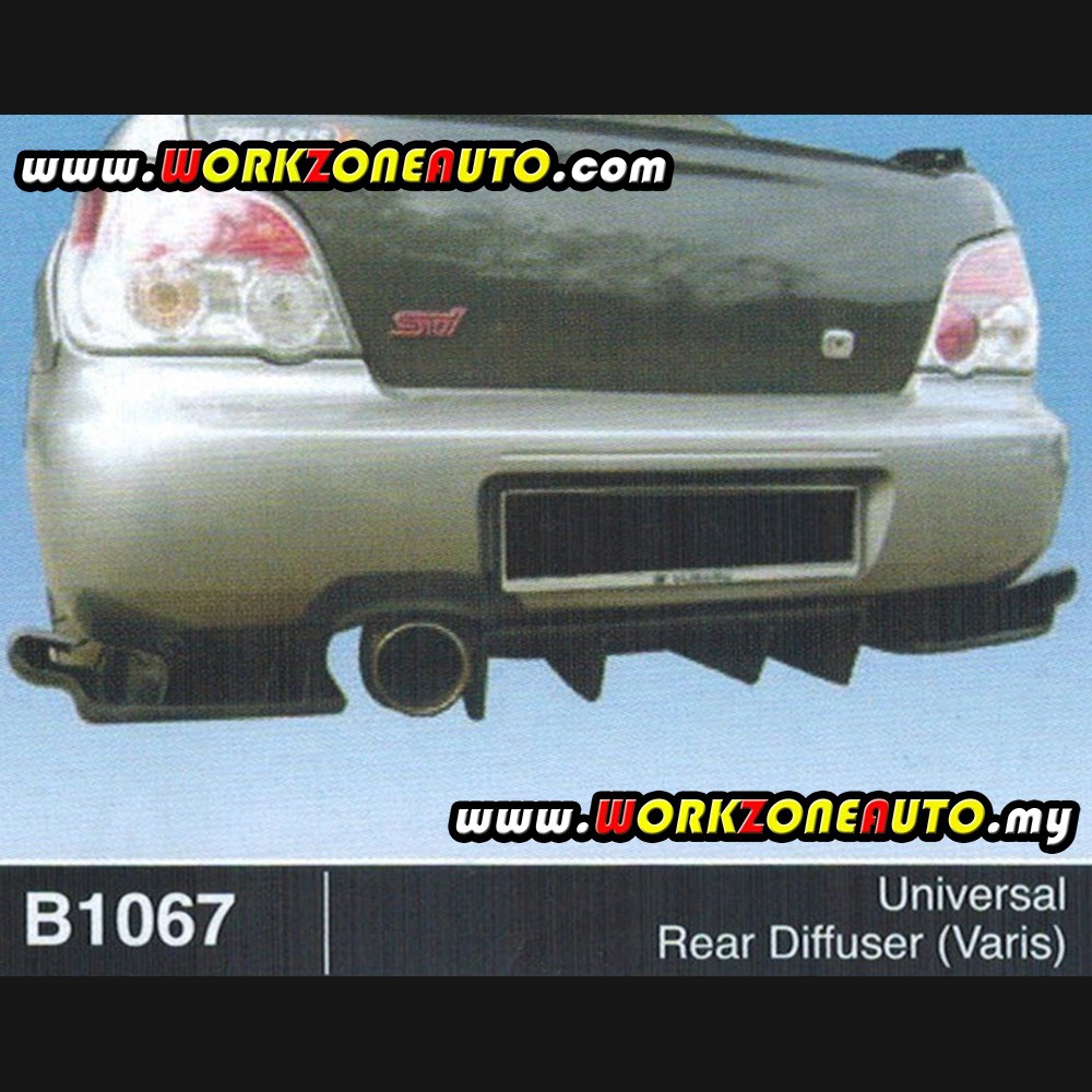 B1067 Universal Fiber Rear Diffuser (Varis) (9 PCS) | Shopee Malaysia