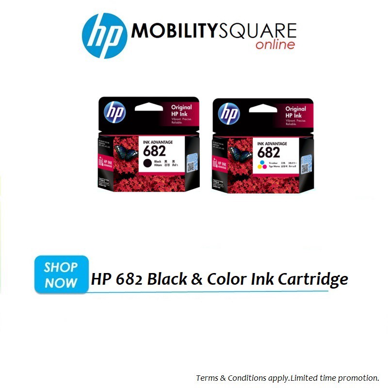 HP 682 Original Ink Advantage Cartridge | Shopee Malaysia