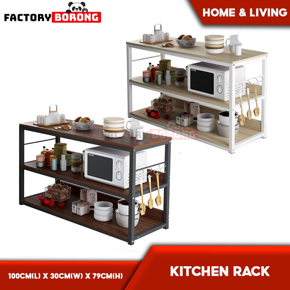 FB D4963B Rak Oven Rak Penyimpanan Dapur Rak Dapur Penyusun Dapur Rak ...