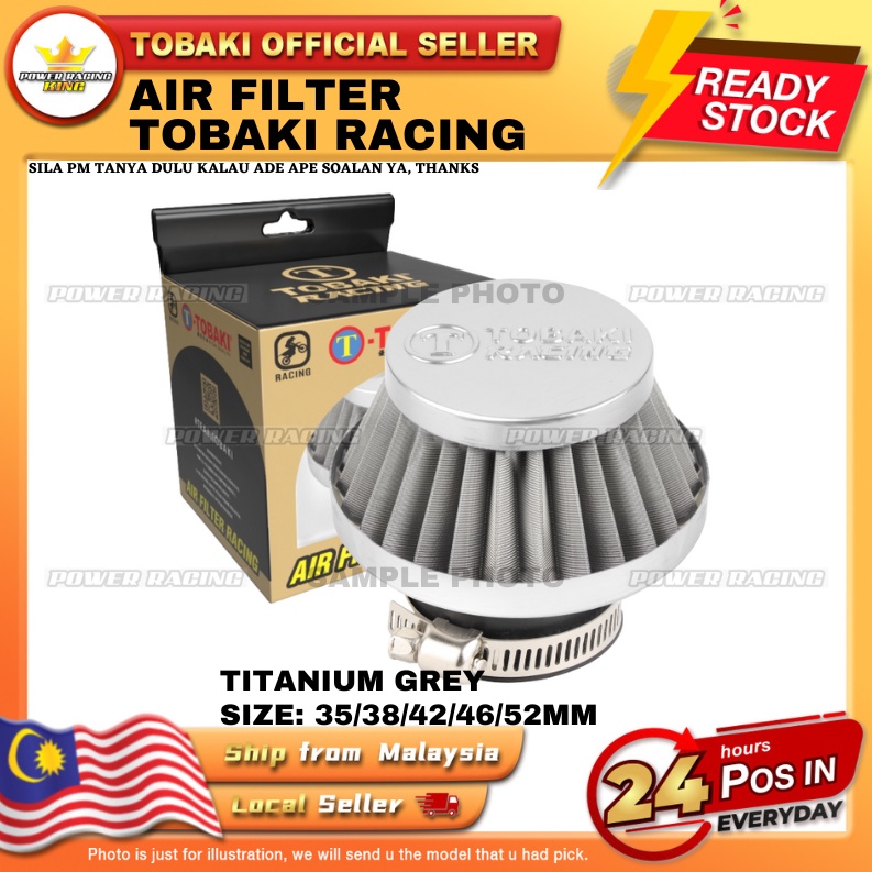 35MM 38MM 42MM 46MM 52MM TOBAKI RACING AIR FILTER CLEANER HITAM MERAH ...