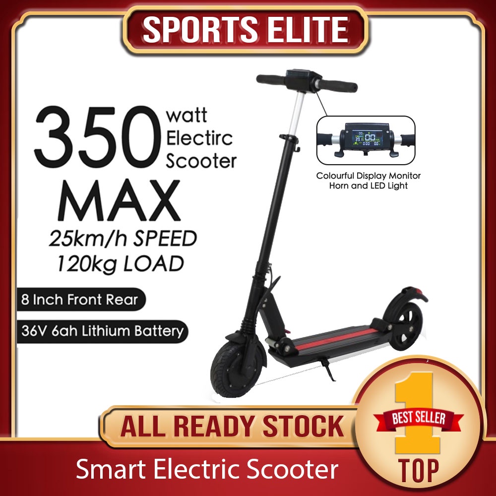 Basikal Skuter Elektrik Pintar dengan kelajuan 25kmj & 20Km Jarak Jauh ...