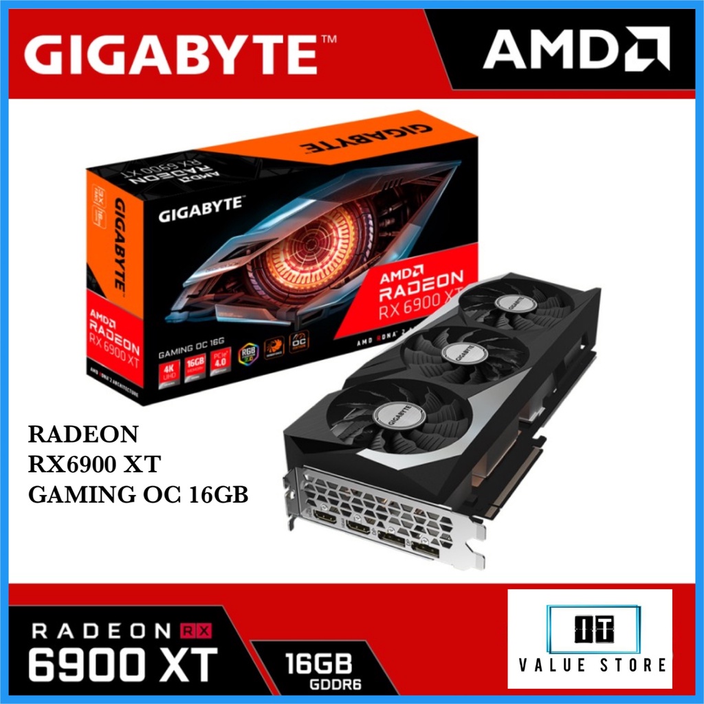 Gigabyte Radeon RX 6900 XT GAMING OC 16GB GDDR6 Graphic Card | Shopee ...
