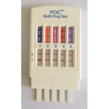 POC MULTI 5 IN 1 URINE DRUG TEST KIT -(DRUG ABUSE TEST) | Shopee Malaysia