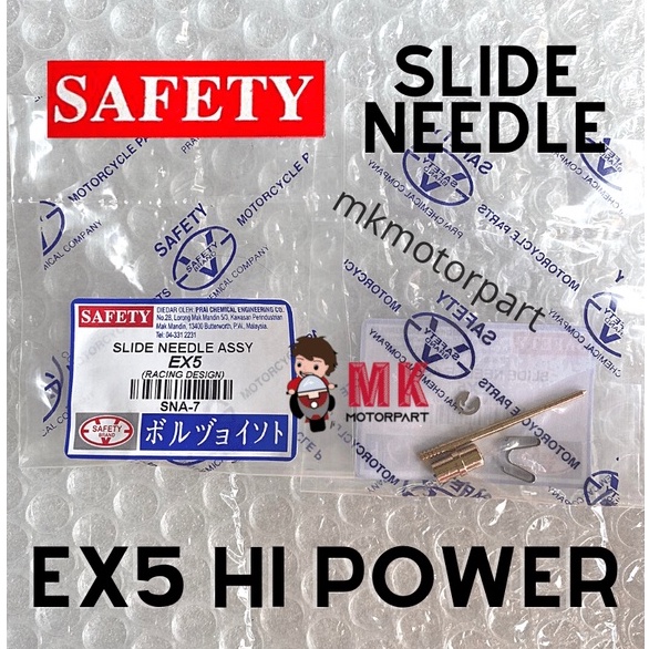 ( SAFETY ) SLIDE NEEDLE Yamaha / Honda / Kawasaki / Suzuki / Modenas ...