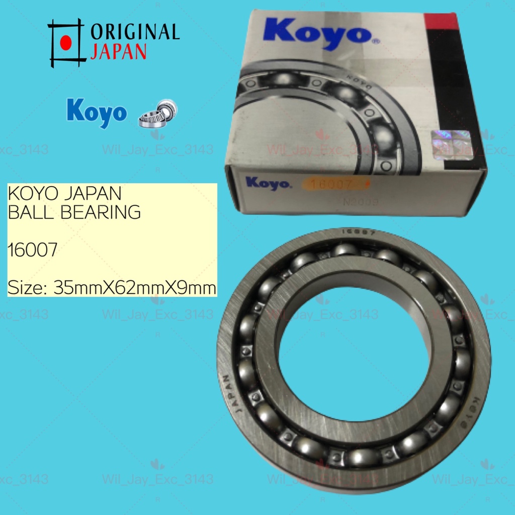 KOYO 16002,16003,16004,16005,16007 KOYO BALL BEARING MADE IN JAPAN ...