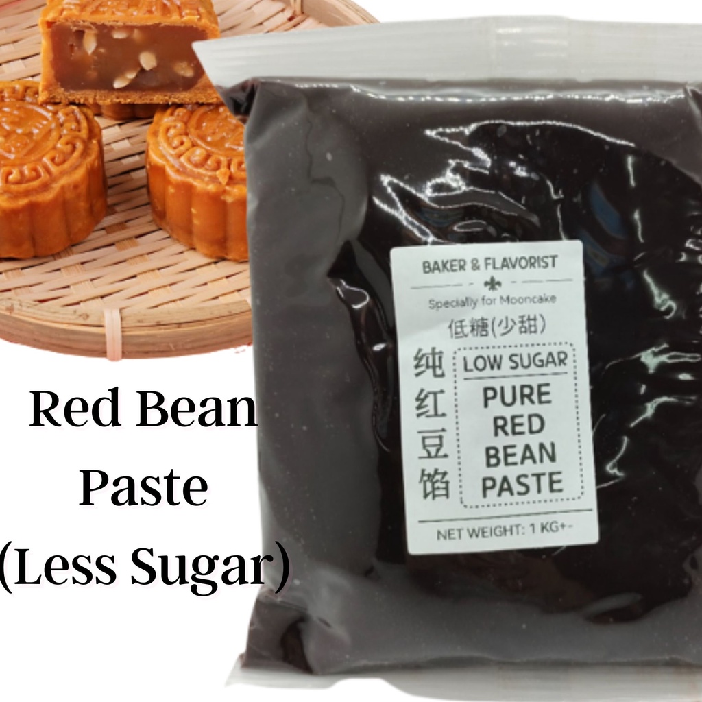 B&F Red Bean Paste 红豆馅 1KG Mooncake Filling Less Sugar Pes Kuih Bulan ...