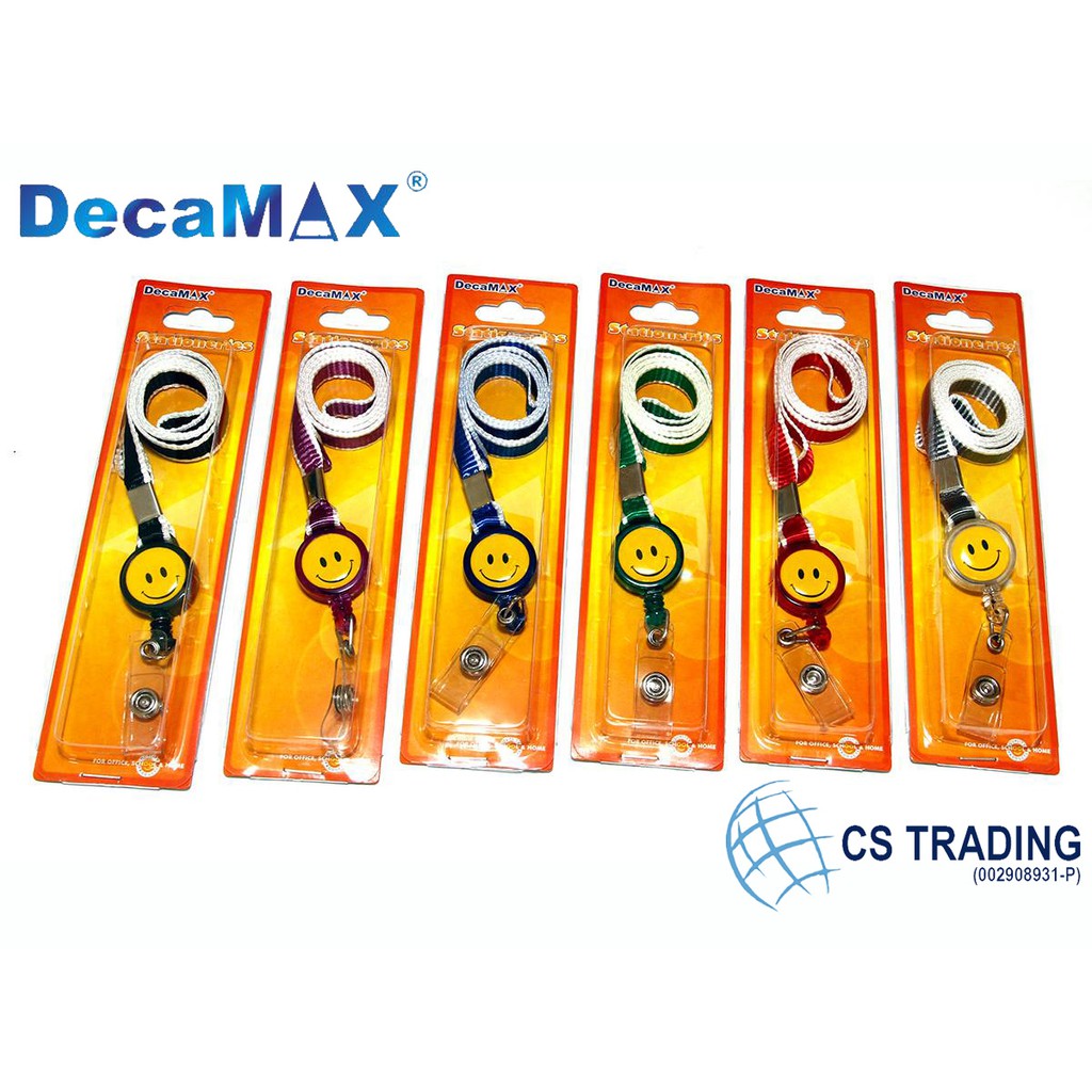 Decamax Lanyard Retractable Clip Holder (12 pieces) | Shopee Malaysia