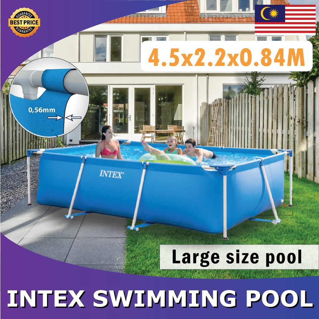 Intex Bestway Swimming Pool 4.5m 4m Kolam Renang Besar Keluarga Adults ...