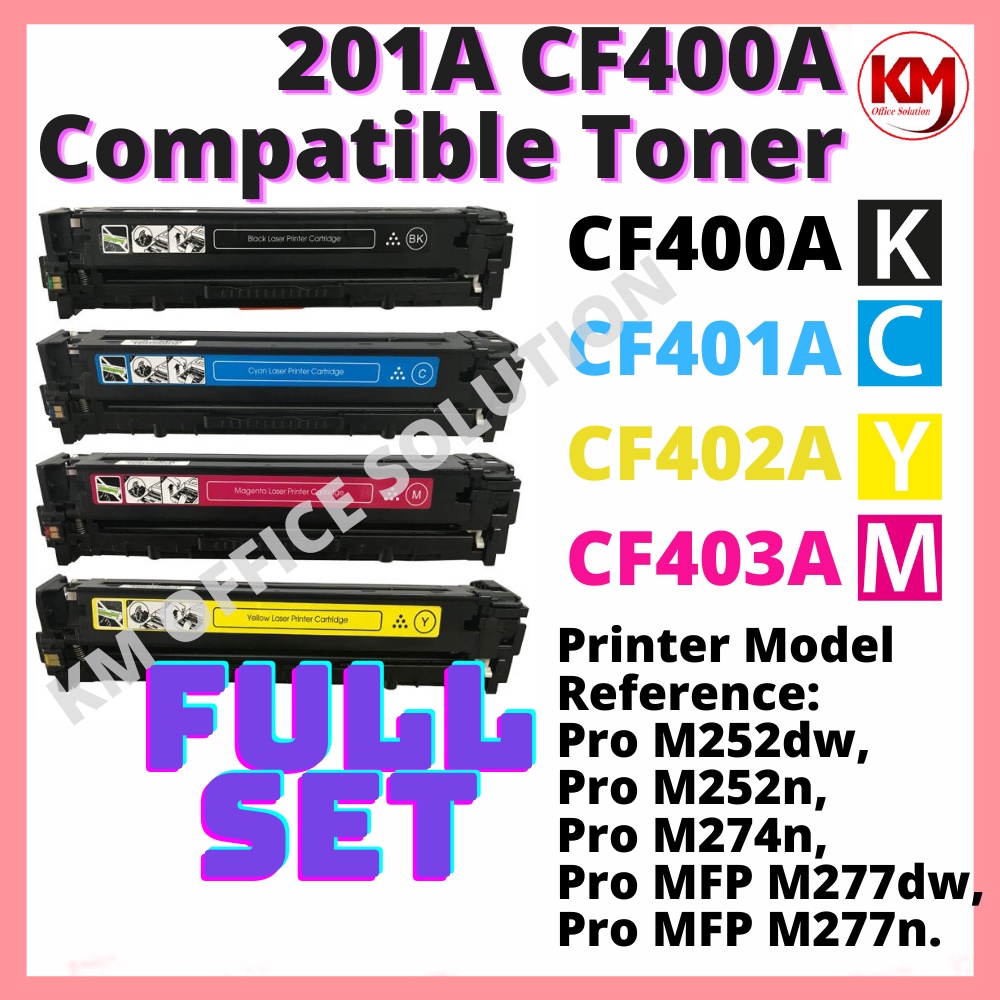 CF400X CF400A Compatible Laser Toner to HP M252 M252dw M252n MFP 277dw ...