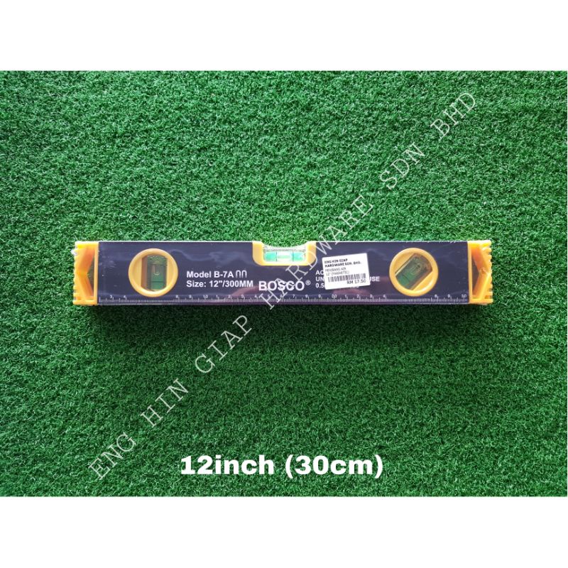 Bosco Magnetic Spirit Level 12” (30cm) / 18” (45cm) / 24” (60cm) Water ...