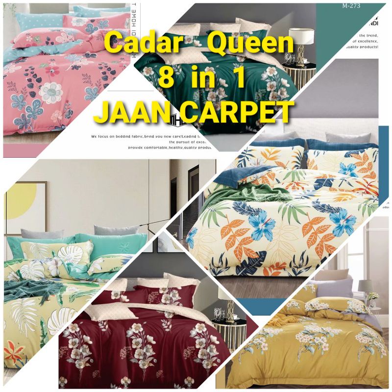 💥7IN1 QUEEN FITTED SHEET WITH COMFORTER, SET CADAR QUEEN COTTON,SET ...