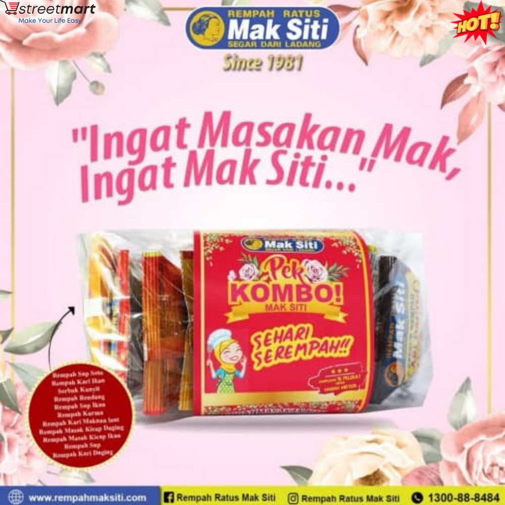 Combo Set Rempah Ratus MAK SITI Pelbagai Jenis Semua dalam 1 Jimat ...