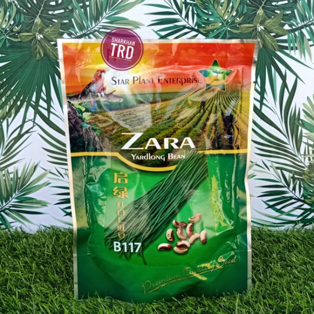 Paket 200 Gram 900 Butir ZARA B117 YARD LONG BEAN Biji Benih Kacang ...