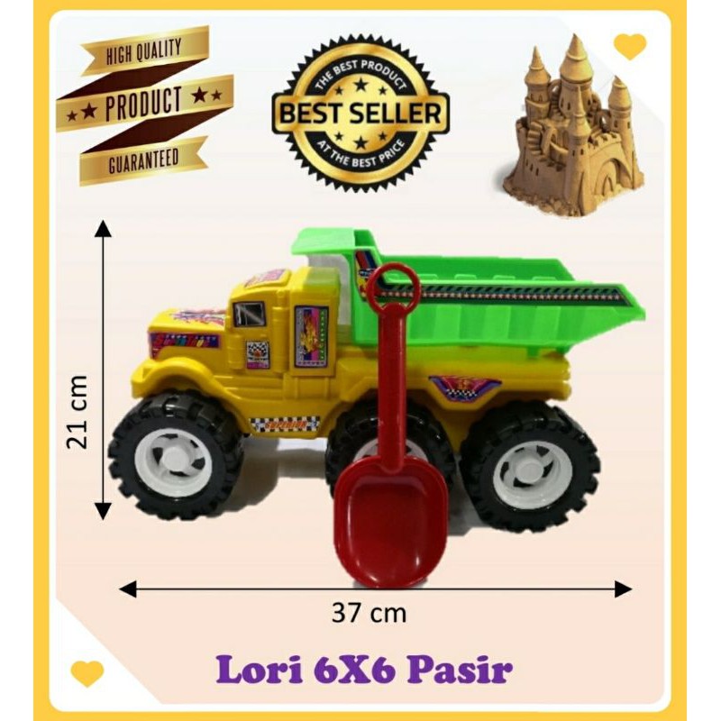 🇲🇾READY STOCK🇲🇾 Kids Big Size Lorry Truck Toys / Mainan Lori Pasir 6X6 ...