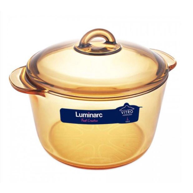[Genuine] Luminarc Vitro Amberline Granite Glass Pot 3L | Shopee Malaysia