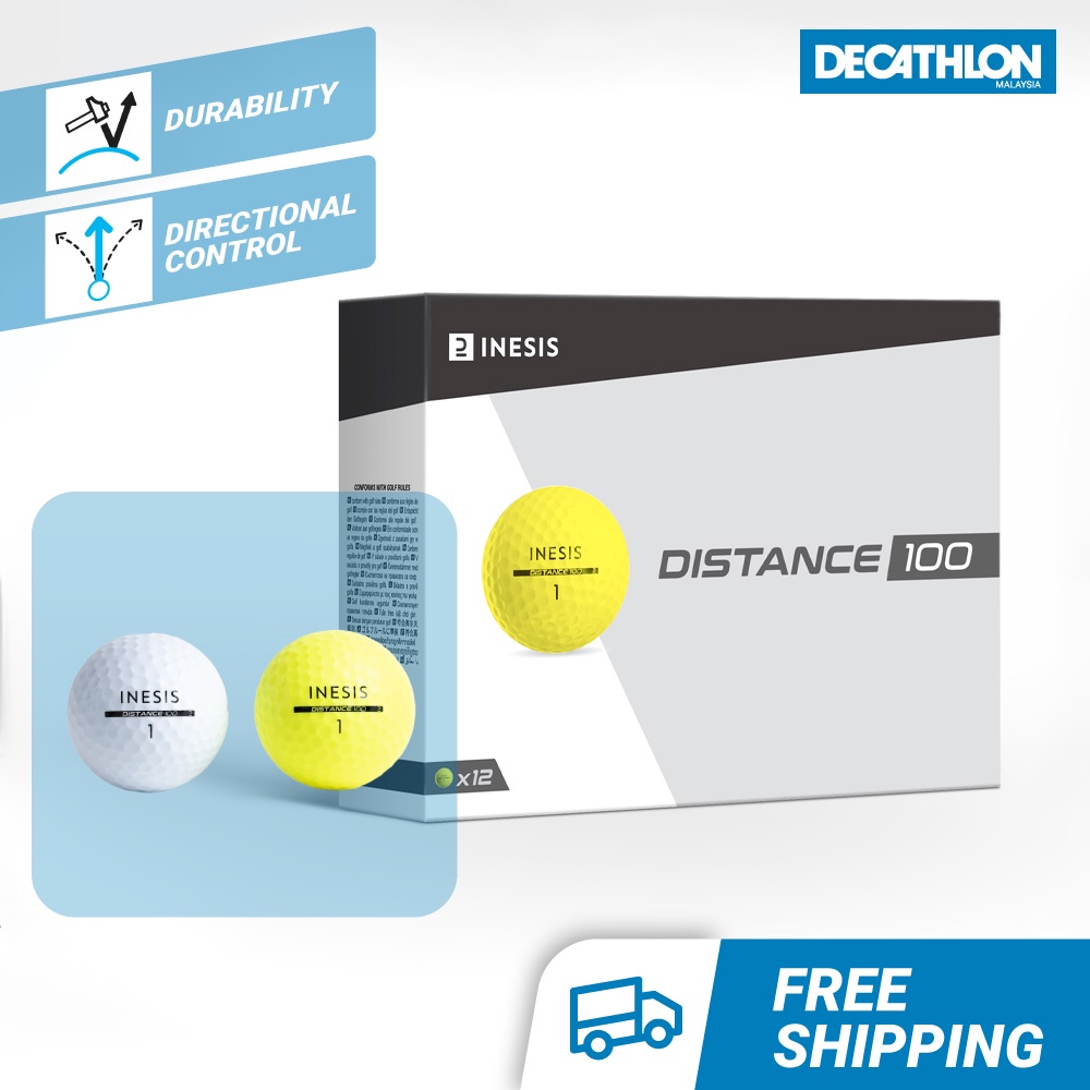 Decathlon Inesis Golf Balls - New, Yellow/ White (12 Pcs) | Shopee Malaysia