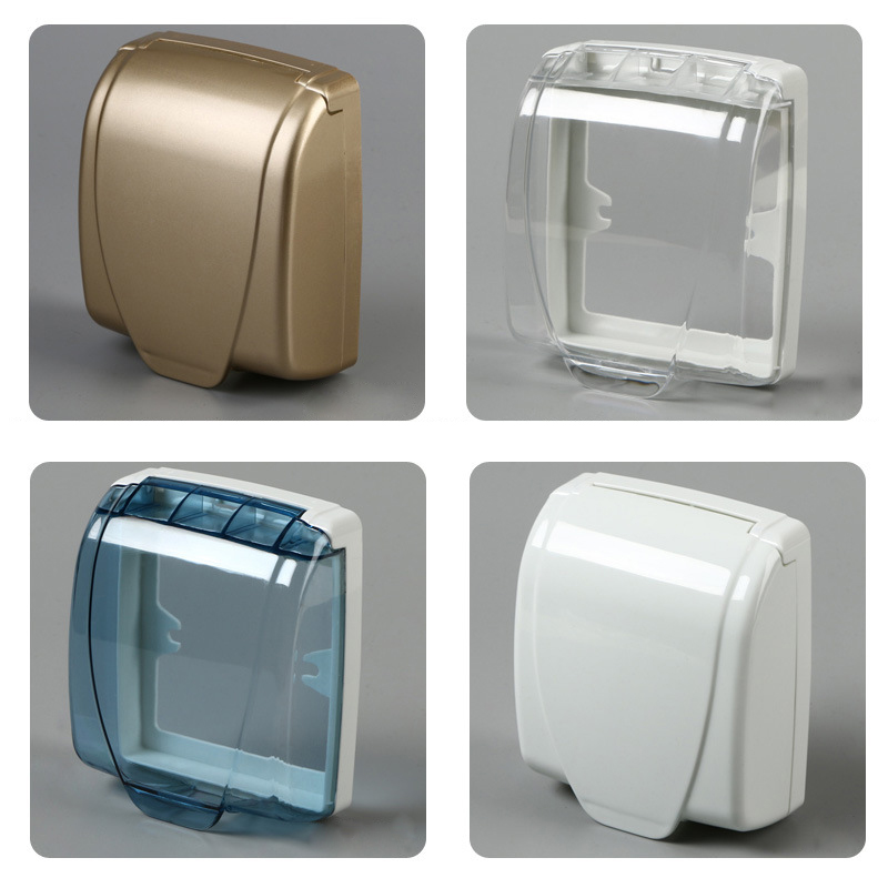 86 Type Waterproof Wall Switch Socket Outlet CasePVCTransparent ...