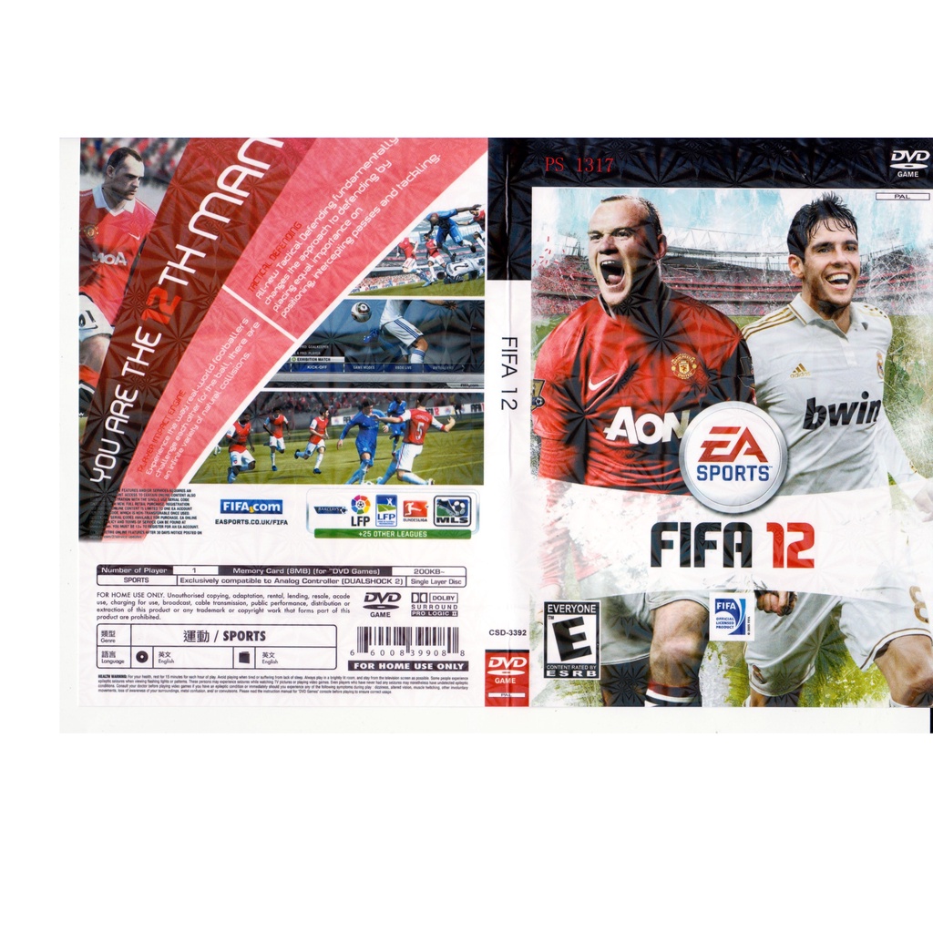 PS2 GAME COLLECTION FIFA 12 (CD VERSION) | Shopee Malaysia