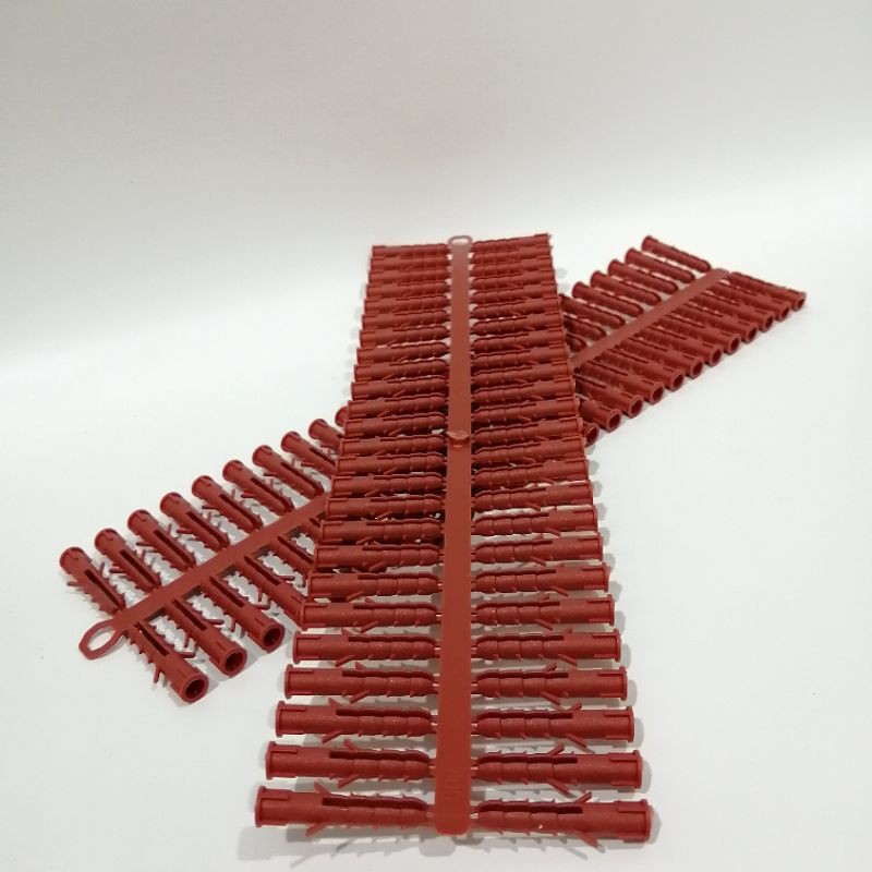 1 Row/50pcs 6mm PVC Wall Plug( Red ) | Shopee Malaysia