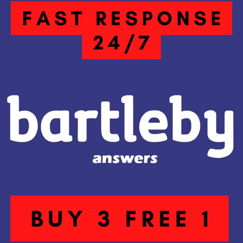 Fast Response 24/7 | Bartleby unlock answer | QUESTION ONLY | NOT ...