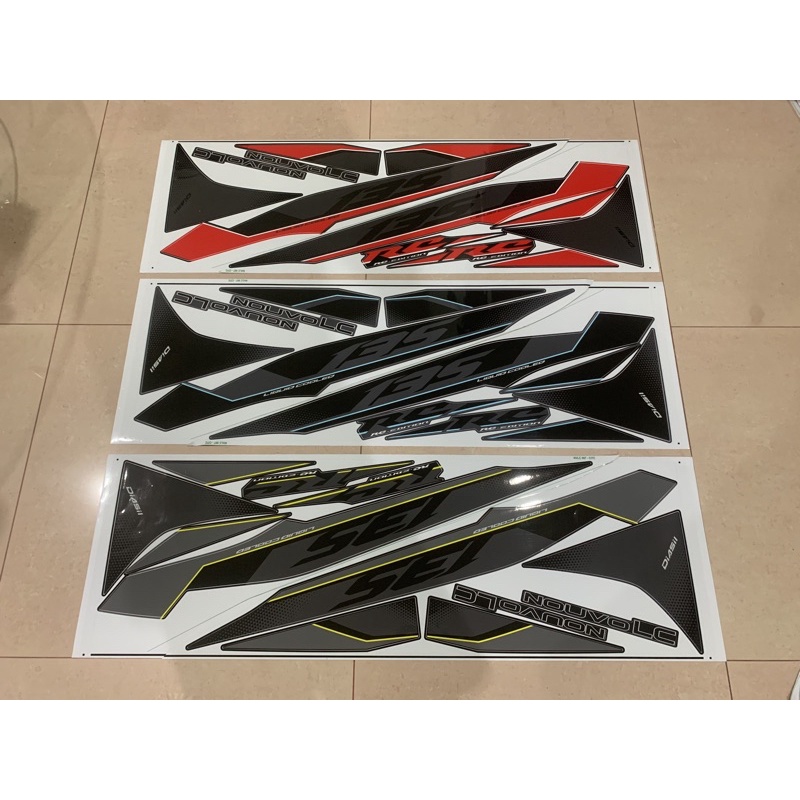 Yamaha NOUVO LC Special Edition Custom RC Body Cover Stripe Sticker ...