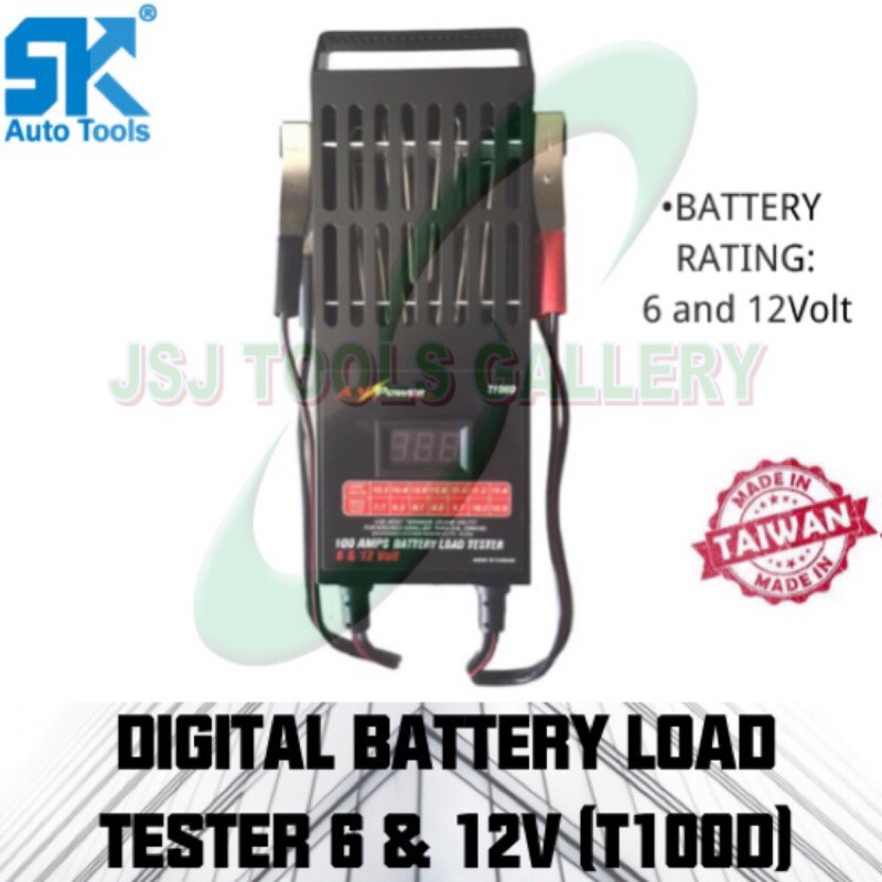 DIGITAL CAR BATTERY LOAD TESTER 6-12V (T100D) | Shopee Malaysia