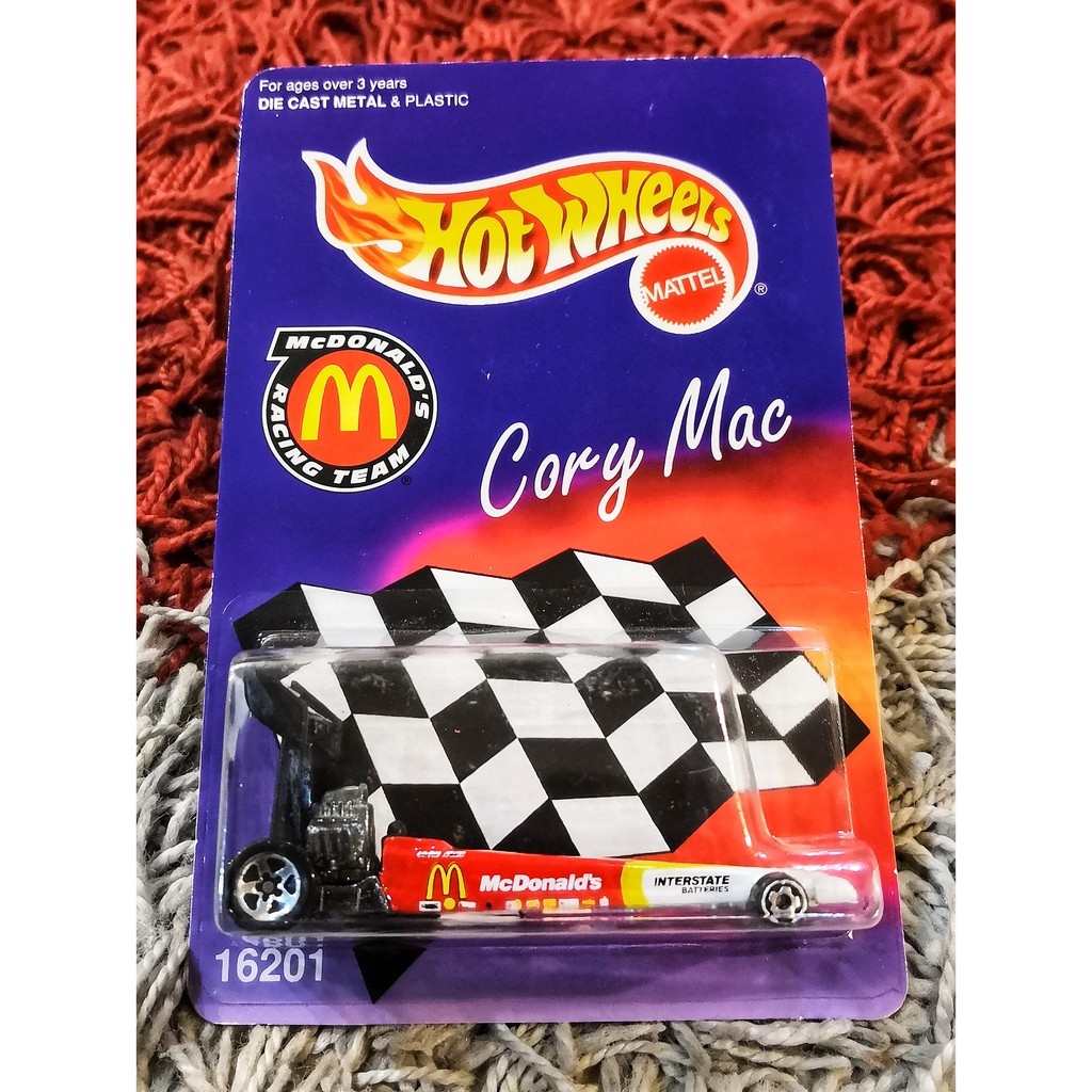 Hot Wheels McDonald's Racing Team Cory Mac Dragster *hw hotwheels ...