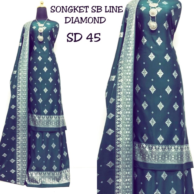 COTTON SB LINE DIAMOND SONGKET | Shopee Malaysia