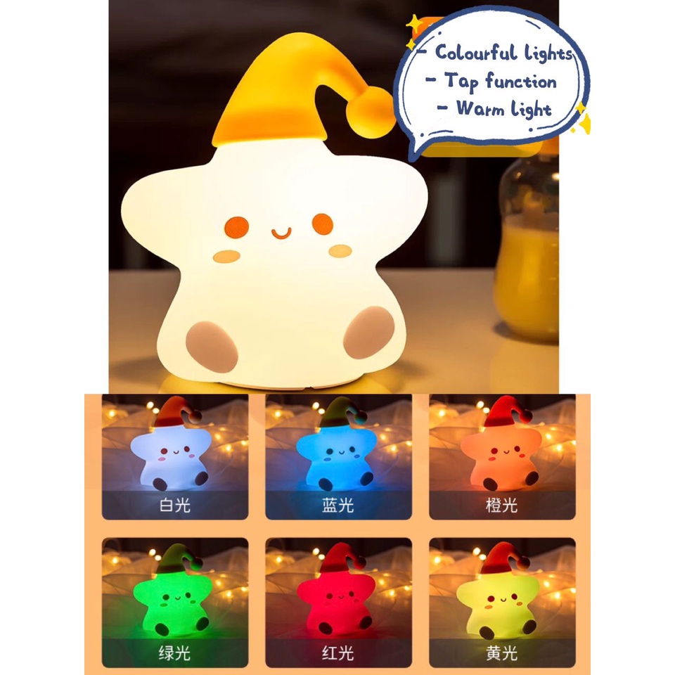 🐳Quby Lamp Cat Rabbit Deer Cloud Scarecrow Silicone Night Light ...