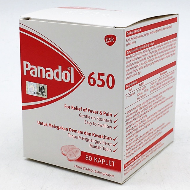 PANADOL 650 ( 8 caplets X 10 blister ) | Shopee Malaysia