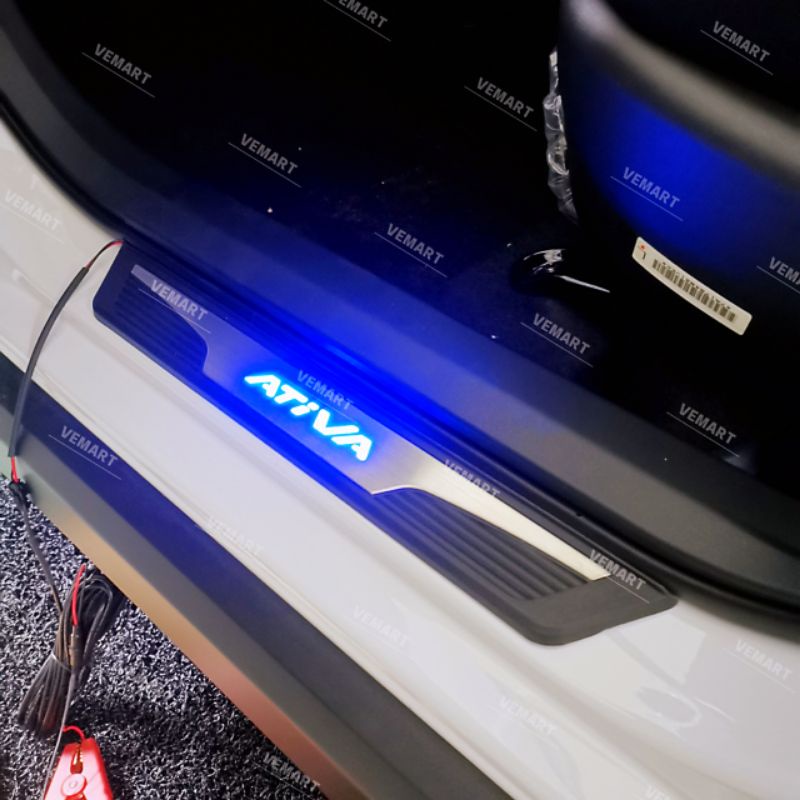 perodua ativa door step led sill plate panel Protector anti scratch ...