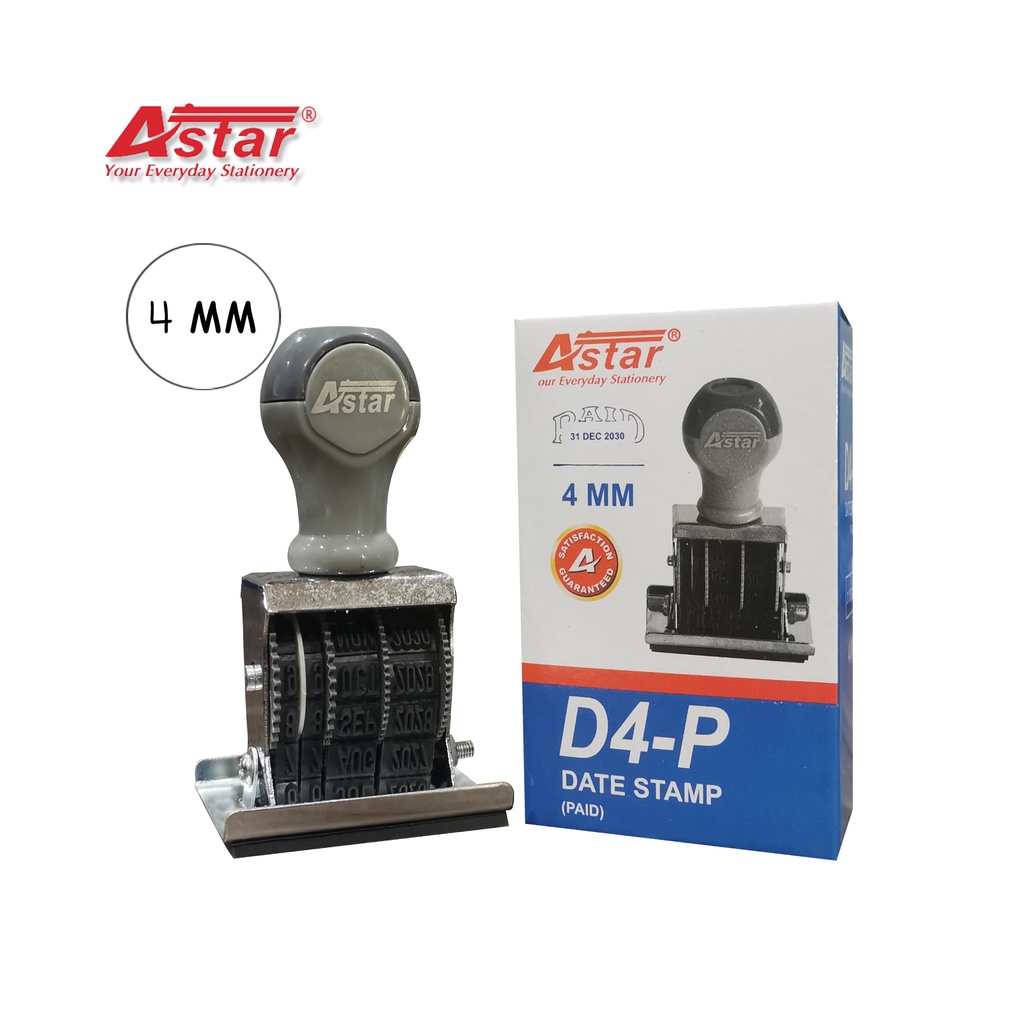Astar | Stamp | Paid Date Stamp (4mm) (D4-P) | Shopee Malaysia