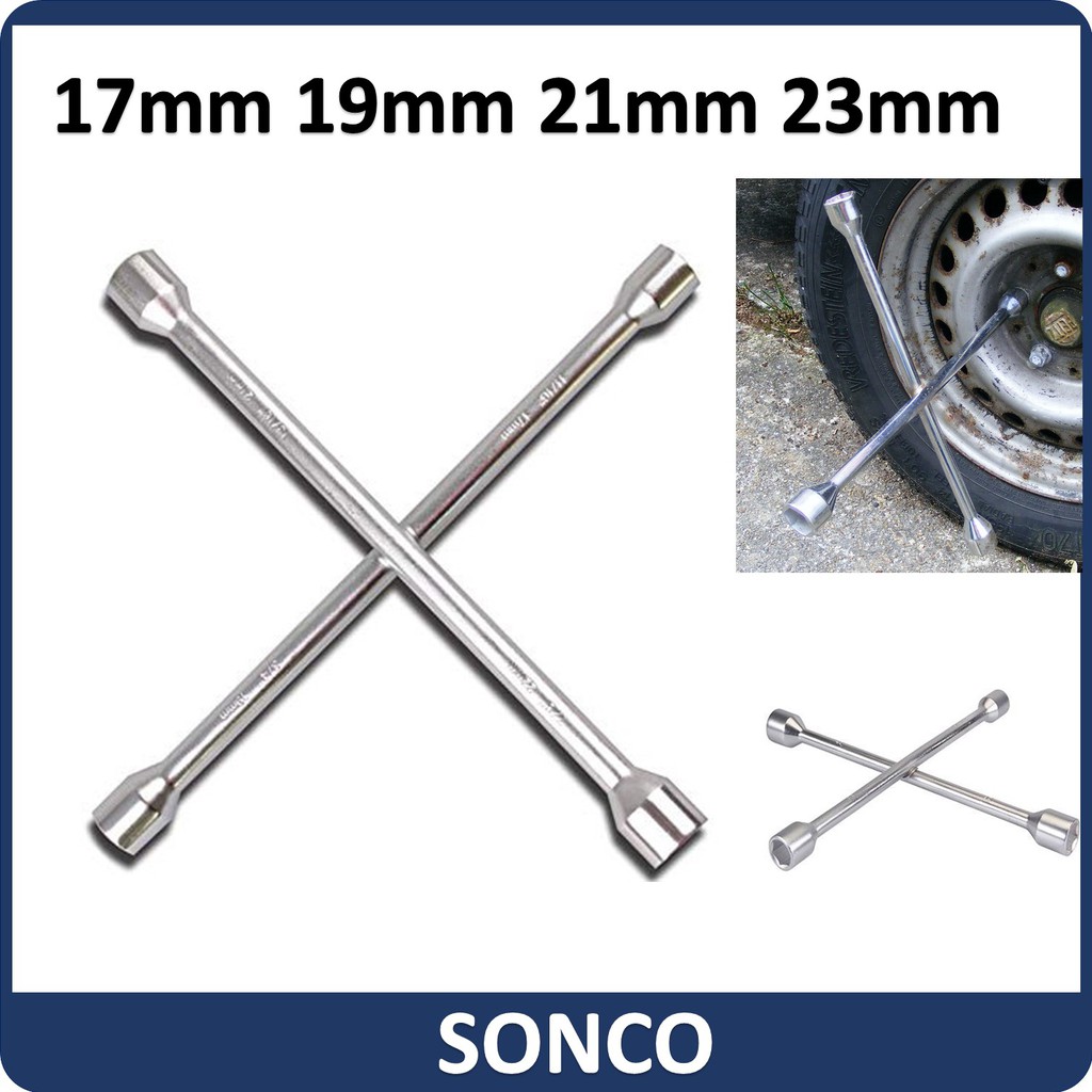 SONCO Heavy Duty Cross Wrench Car Truck Lug Wrench Tyre Opener | Spanar ...