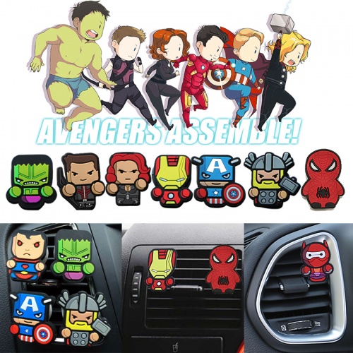 Cartoon Marvel Heroes Car Perfume Fragrance Perfume Diffuser Car Air ...