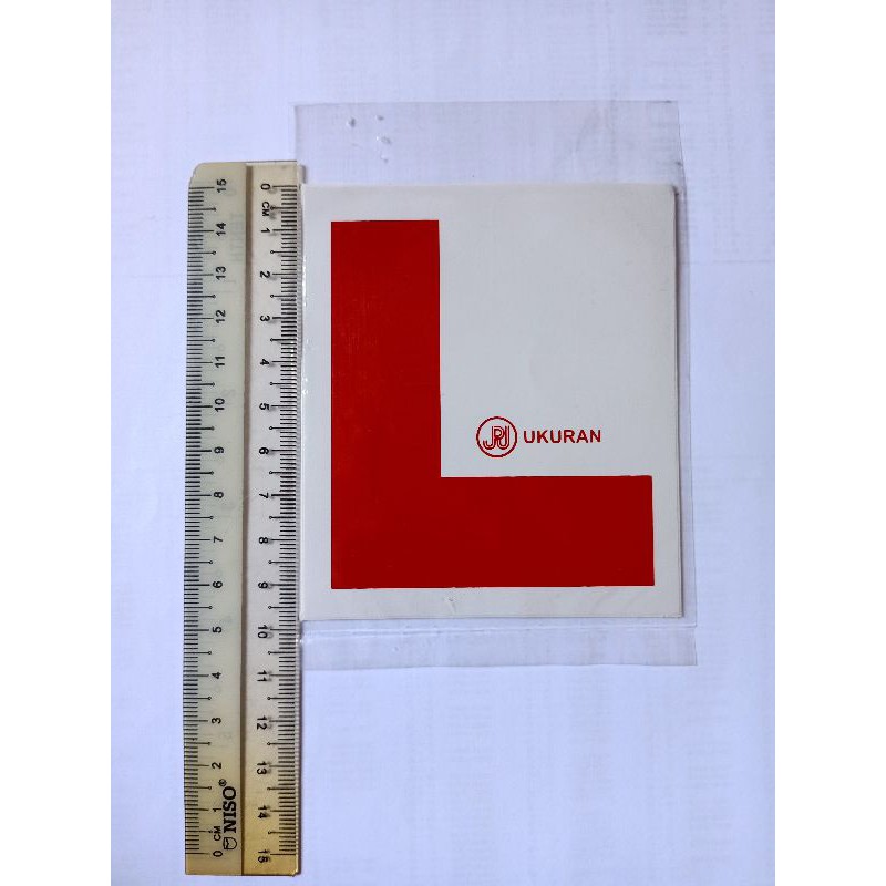 🔥🔥 Pelekat / sticker L ukuran JPJ utk motosikal | Shopee Malaysia