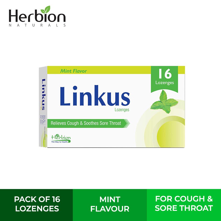 Herbion Linkus Cough Lozenges with Natural Mint Flavor 16s | Shopee ...