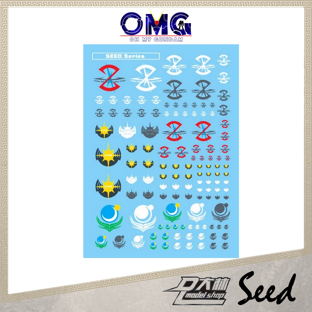 Dalin Water Decal 05-Seed Series Common Use Gundam Seed Water Decals ...