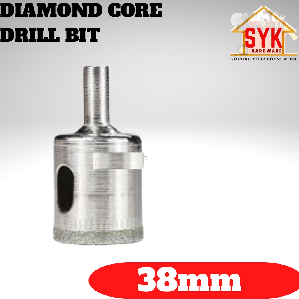 SYK DIAMOND Core Drill Bit (16mm-50mm) Mata Drill Bit Set Hole Saw ...