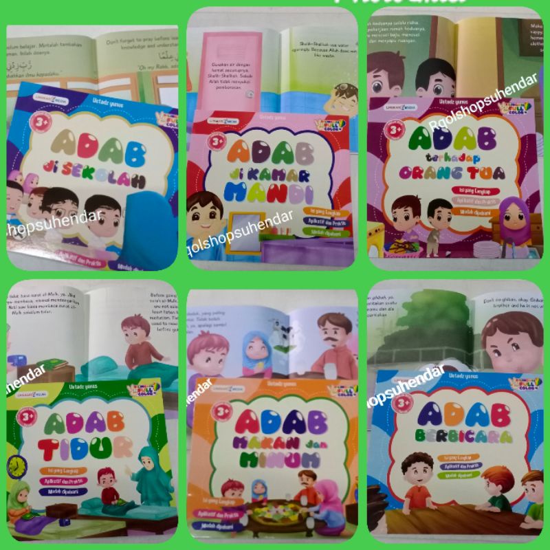 PACKAGE contains 6 - Adab Series Story Books | Shopee Malaysia