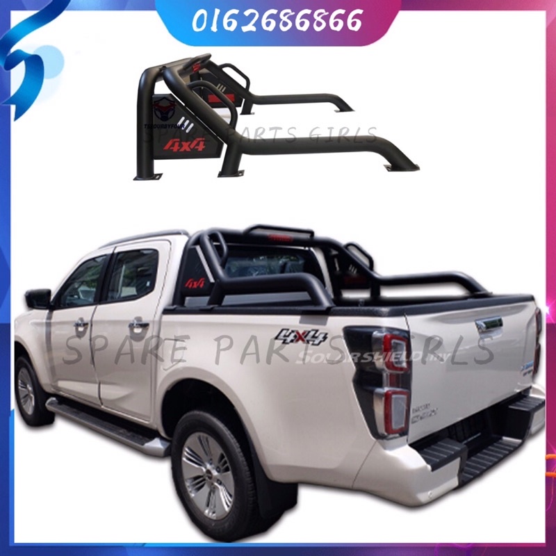 4x4 ROLL BAR WITH HANDLE BRAKE LIGHT HILUX VIGO REVO NAVARA D40 NP300 ...