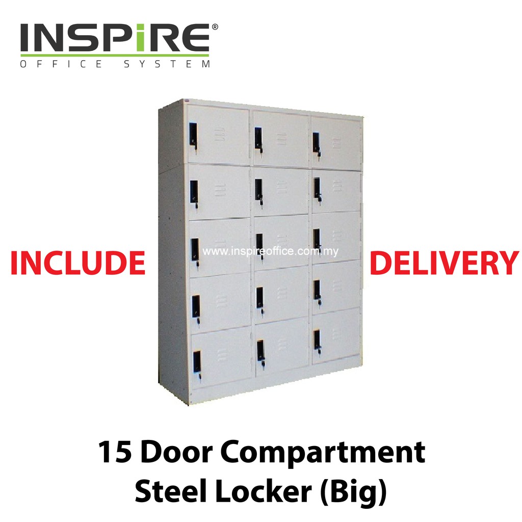 15 Door Compartment Steel Locker (Big) | Shopee Malaysia